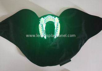 China ResidentEvil Cosplay led Mask  Breathable Bar party music EL LED  face mask Nightclub Flashing Light Up led Mask el Mask supplier