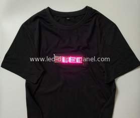 China wholesale  New programmable LED message T shirt for DJ club moving sign led advertising display flashing LED T-shirt supplier