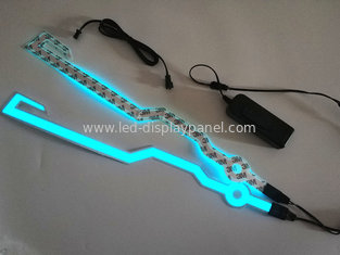 China New style light up LED helmet tape for motorcycle super cool look el wire 3 flashing modes Replaceable Battery by2AA supplier