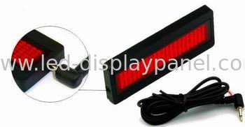 Red Scrolling led name badge, Mini Led message badge supplier