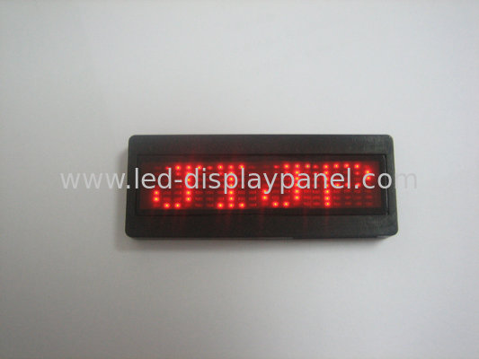 Red Scrolling led name badge, Mini Led message badge supplier