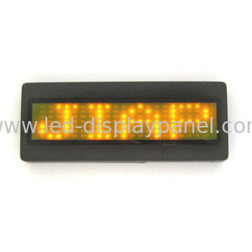 Yellow Scrolling led name badge supplier