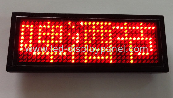 Multi-language Mini LED name badge in Red color supplier