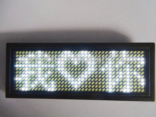 LED name badge-USB Rechargeable led moving message display scrolling message-LED name bad supplier