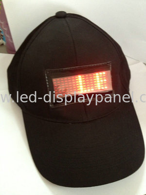 Customized promotional baseball LED message cap red light supplier
