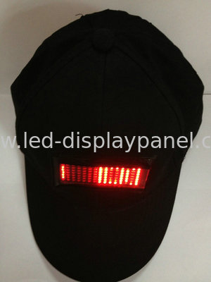 Customized promotional baseball LED message cap red light supplier