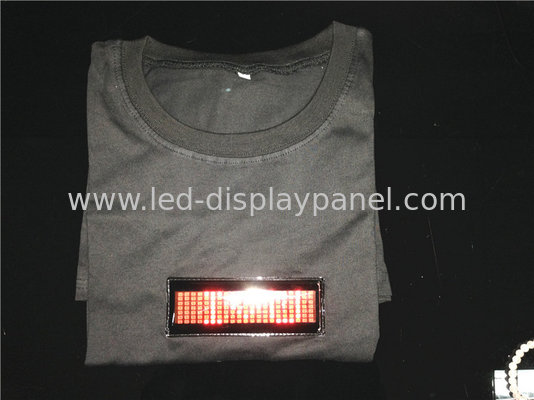 Programmable LED T-shirt Panel with red words for party supplier