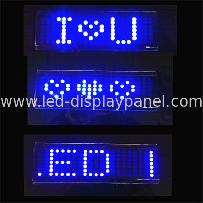 Custom LED message display T-shirt blue light supplier