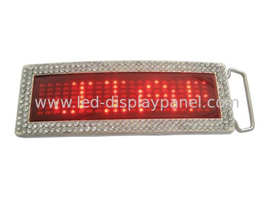 Blue color Scrolling LED message belt buckle supplier