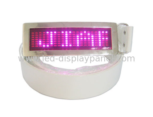 Digital scrolling LED diamond message belt buckle supplier