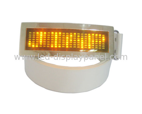 Digital scrolling LED diamond message belt buckle supplier