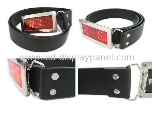 Scrolling message display led belt buckle supplier