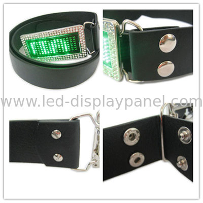 Scrolling message display led belt buckle supplier