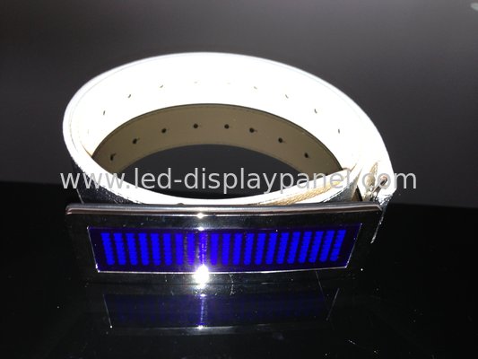 Customized LED message display belt buckle for party supplier