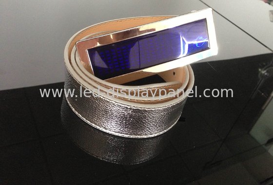 Customized LED message display belt buckle for party supplier