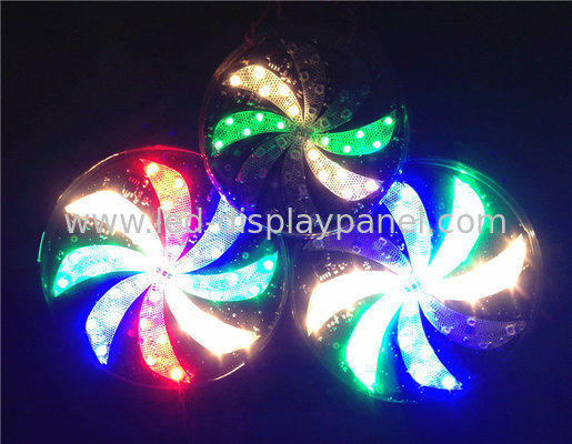 Big size Windmill strobe flash Rainbow color Car/ Motorcycle DRL daytime running light supplier