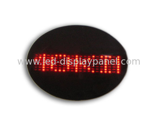 Mini Scrolling oval flashing led name badge supplier