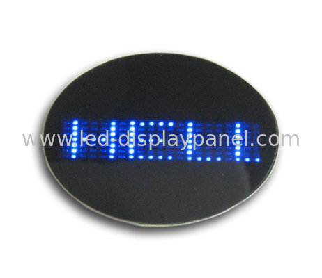 Mini Scrolling oval flashing led name badge supplier