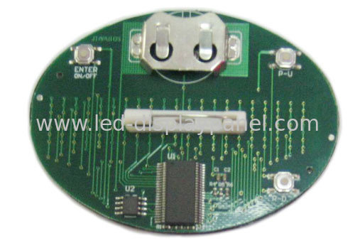 Mini Scrolling oval flashing led name badge supplier