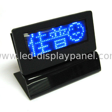 Rechargable LED message Badge 7*21 dots name tag supplier