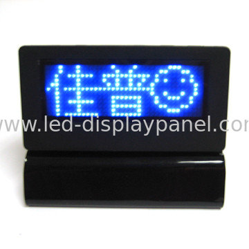 Rechargable LED message Badge 7*21 dots name tag supplier