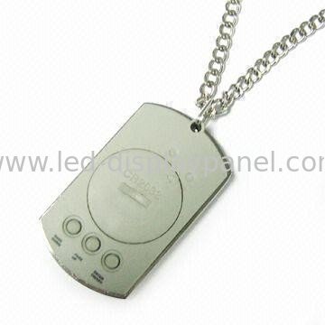 2015 new fashion led name tag necklace supplier