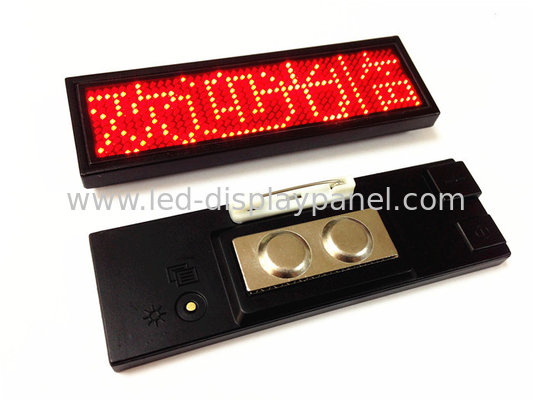 Programmable LED scrolling message Badge supplier