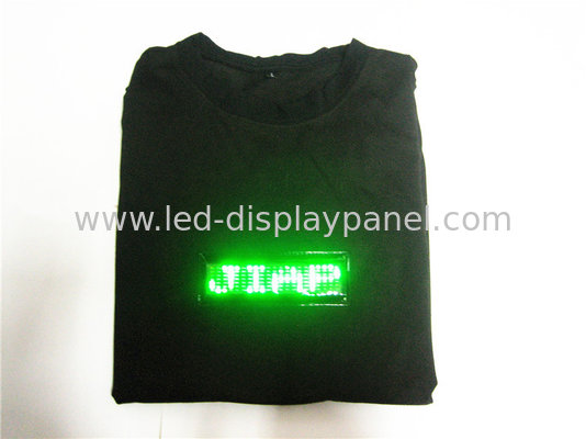 2019hot selling custom light up unisex led T-shirt  message rolling display flashing led tshirt setup by the coustomer supplier