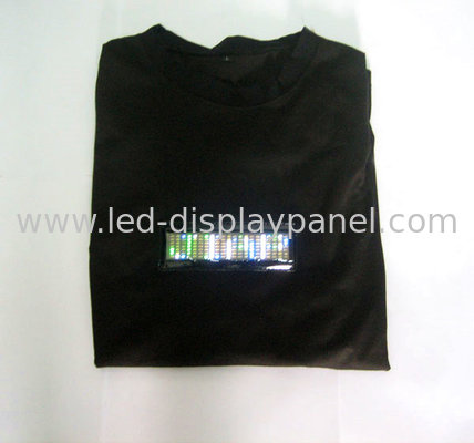 2019hot selling custom light up unisex led T-shirt  message rolling display flashing led tshirt setup by the coustomer supplier