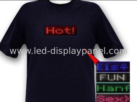 Scrolling message programmable led t shirt wholesale cheap supplier