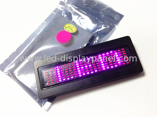 Programmalbe scorlling LED message name badge in Pink LED tagz supplier