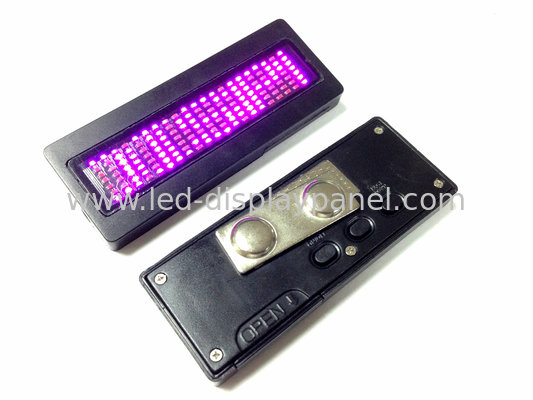 Programmalbe scorlling LED message name badge in Pink LED tagz supplier