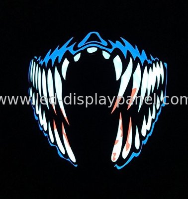 2018  sound activated  LED/EL mask for festival Parties A scary light up Cosplay el Costume Mask supply for dance party supplier