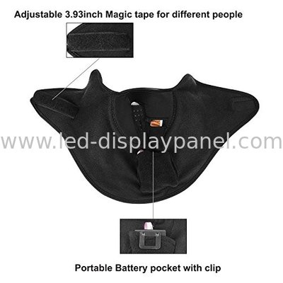 2018  sound activated  LED/EL mask for festival Parties A scary light up Cosplay el Costume Mask supply for dance party supplier
