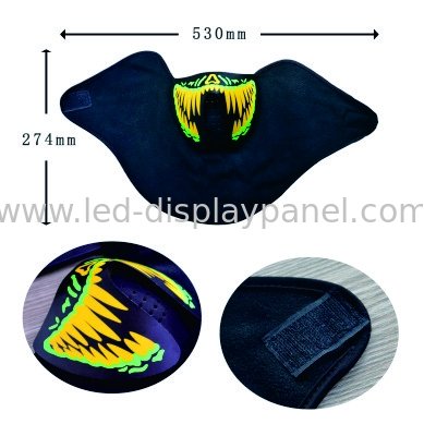 2018 hot sale light up led el mask for festival Parties high brightness masquerade costume Mask supplier