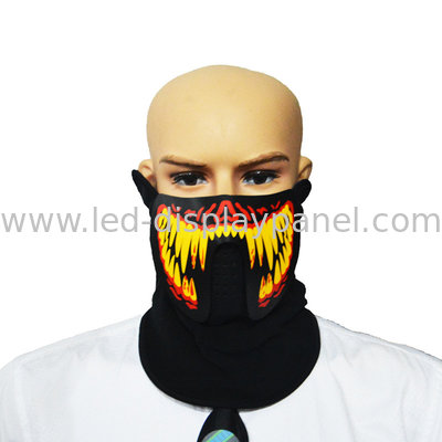 2018 hot sale light up led el mask for festival Parties high brightness masquerade costume Mask supplier