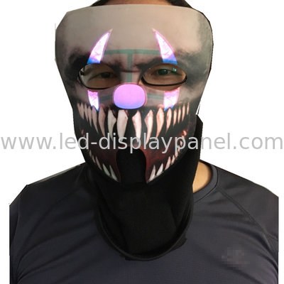 2018 New design  sound activated  LED mask for festival Parties Halloween horror masks,the mask of warcraft, EL mask supplier