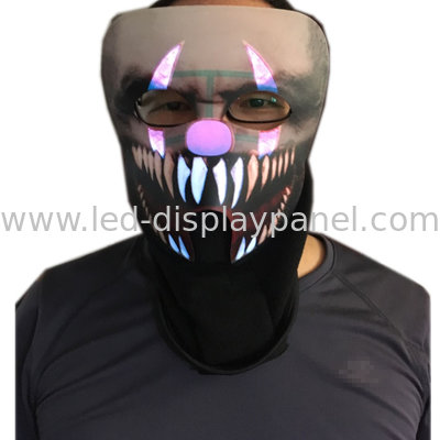2018 New design  sound activated  LED mask for festival Parties Halloween horror masks,the mask of warcraft, EL mask supplier