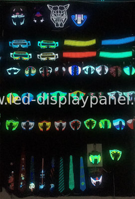 2018 New design for Halloween horror masks sound activated  LED mask for  Parties ,the mask of warcraft, EL mask supplier