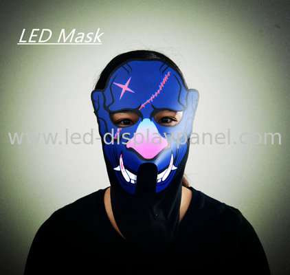 2018 New design for Halloween horror masks sound activated  LED mask for  Parties ,the mask of warcraft, EL mask supplier