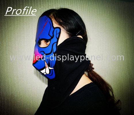 2018 New design for Halloween horror masks sound activated  LED mask for  Parties ,the mask of warcraft, EL mask supplier