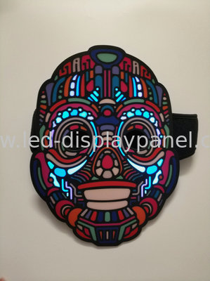 2019 New design novelty gift voice- activated  LED mask for festival Parties  DJ Mask for music festival, Rave Mask 2AAA supplier