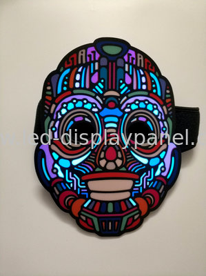 2019 New design novelty gift voice- activated  LED mask for festival Parties  DJ Mask for music festival, Rave Mask 2AAA supplier