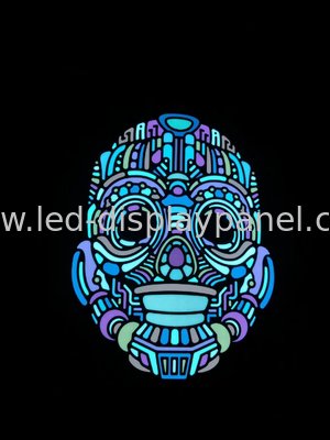 2019 New design Music- activated  LED mask for festival Parties Light up Makeup Dance Mask special  Christmas gift supplier