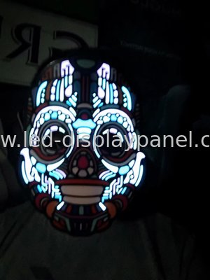 2019 New design Music- activated  LED mask for festival Parties Light up Makeup Dance Mask special  Christmas gift supplier