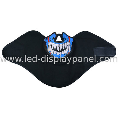 High Quality 2019 Latest Design Sound-Activated Monster LED Mask Party fun Mask DJ glow mask Music Light Up Mask supplier