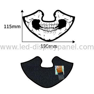 Wholesale New hot sale popular music party led mask Halloween raveface glow in the dark light sound activated el mask supplier