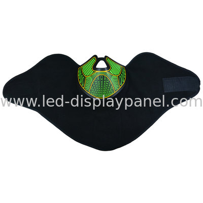 Best Selling 2019 Halloween LED Sound Control Light Mask Nightclub Masquerade EL Masks For Bar Music Light Up LED Mask supplier