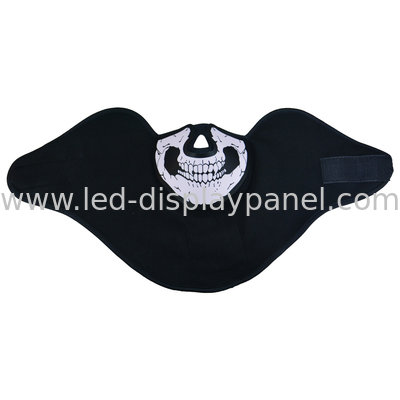 Wholesale New hot sale popular music party led mask Halloween raveface glow in the dark light sound activated el mask supplier