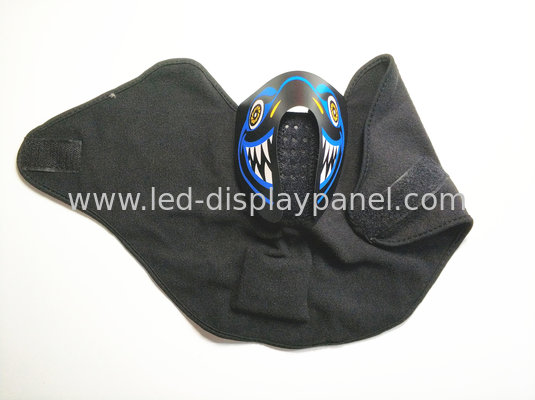 Wholesale Custom Light Up El Mask Party Favor Sound Activated el Panel Mask For Music party  DJ mask Makeup Dance mask supplier